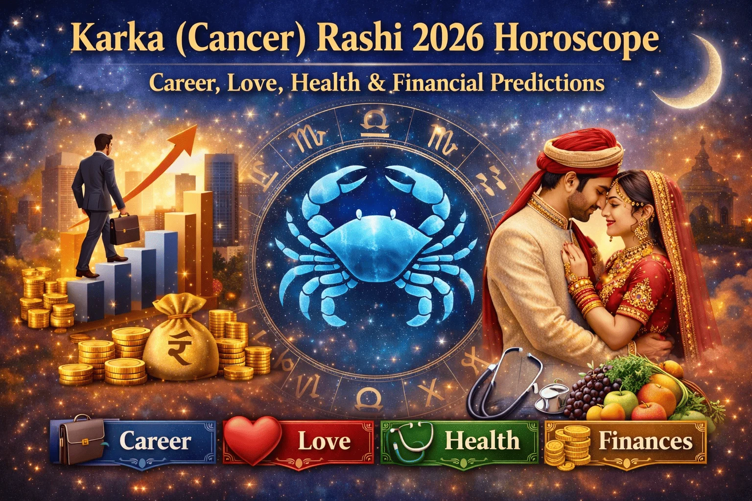 Karka (Cancer) Rashi 2026: Career, Love & Finance